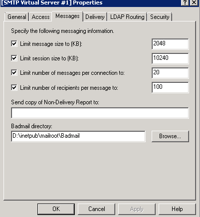 Change Mail directories path IIS SMTP | Tech Wizard