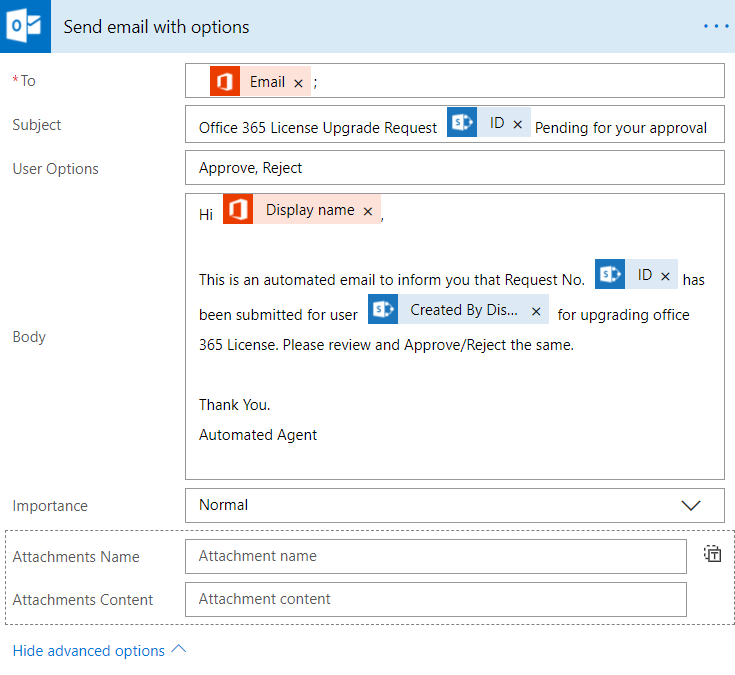 Microsoft Flow Approval – Email Send with options | Tech Wizard
