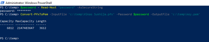 Convert Certificate to PEM format from pfx format | Tech Wizard